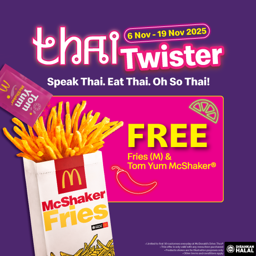 McDonald's Malaysia | Join Our McD Thai Twister Challenge At Drive-Thru!
